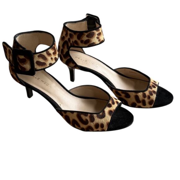 Pelle Moda | Shoes | Pelle Moda Vera Cuoio Leopard Print Kitten Heel ...
